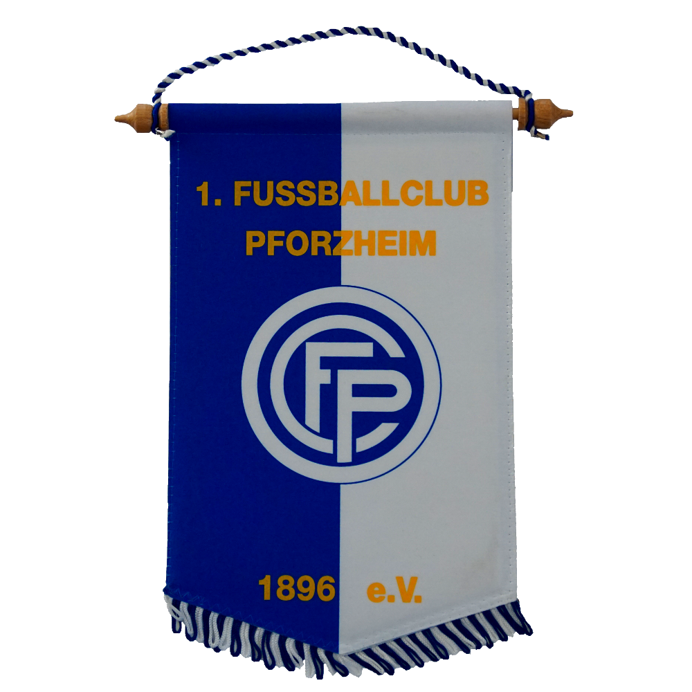 Vereinswimpel 1. FC Pforzheim – 1. CfR Pforzheim 1896